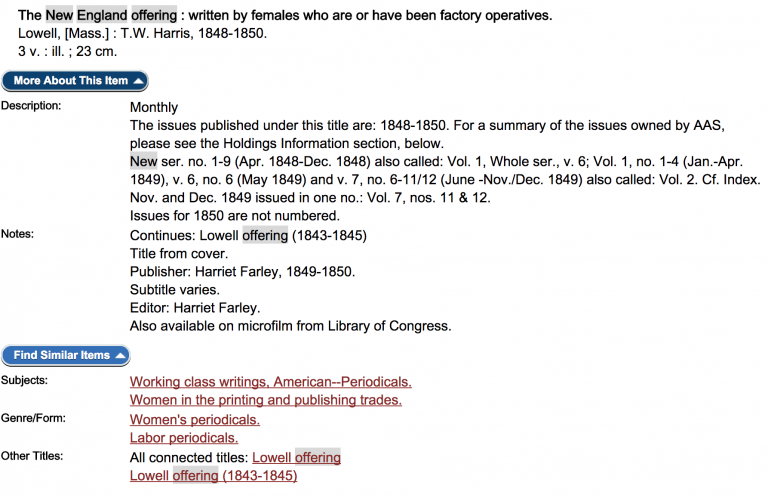 Critical Cataloging and the Serials Archive: The Digital Making of ...